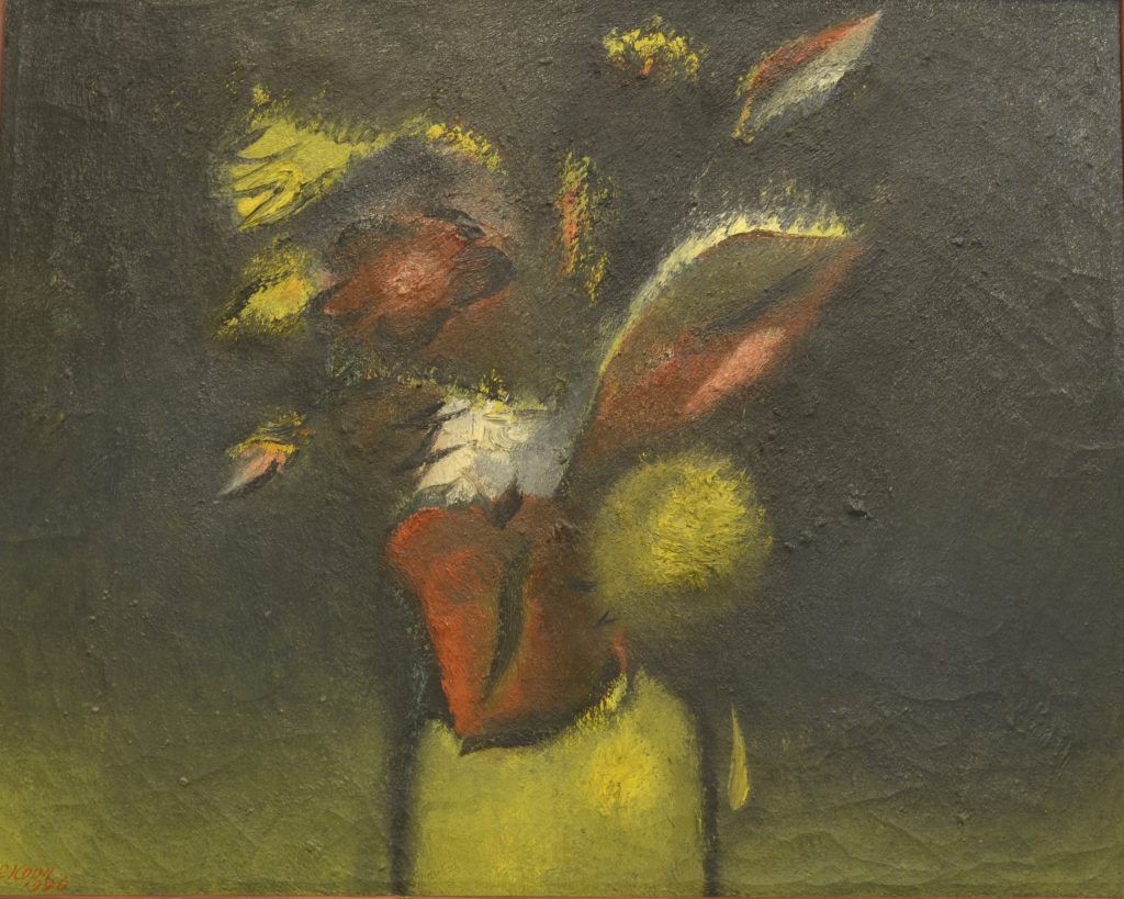 Flowers in Yellow Vase - Asia Art Collective