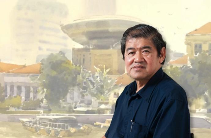 Singapore's Favourite Watercolour Painting Artist Ong Kim Seng
